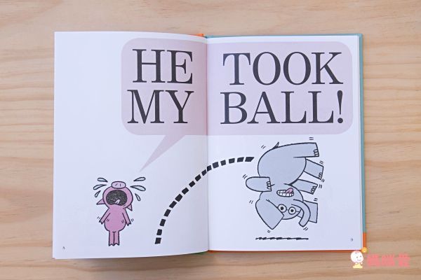 【得獎】A Big Guy Took My Ball! (An Elephant and Piggie Book) 有人拿走我的球！｜媽咪愛
