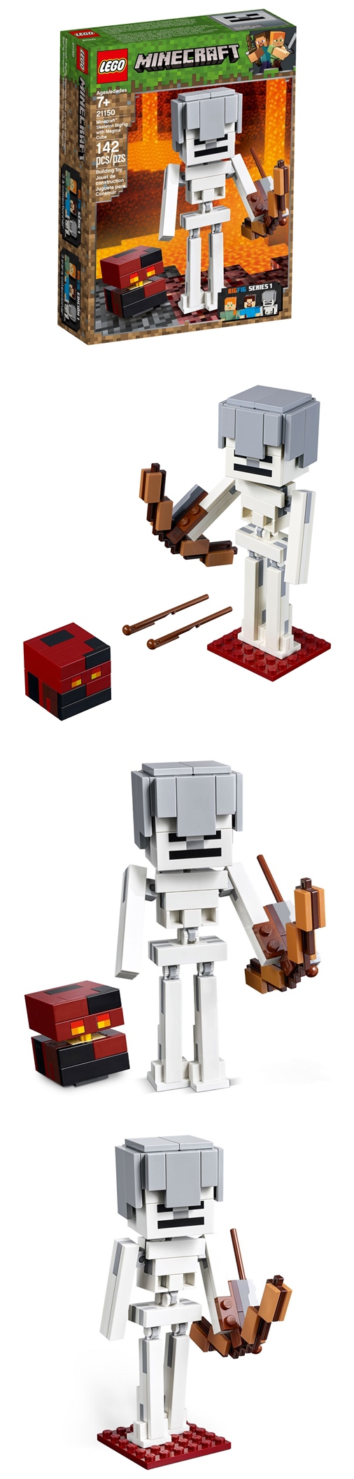 樂高 LEGO - 樂高 Minecraft Micro World 系列 - Minecraft™ Skeleton BigFig with ...